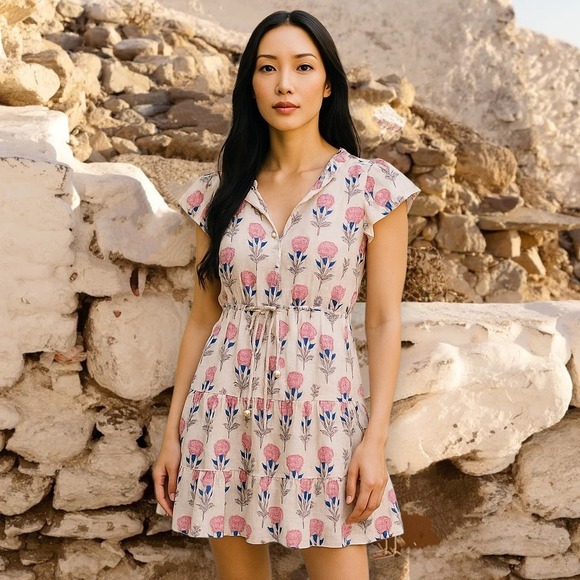 Oliphant | Dresses | Oliphant Mini Dress Size Xxs New Pink Bloom ...